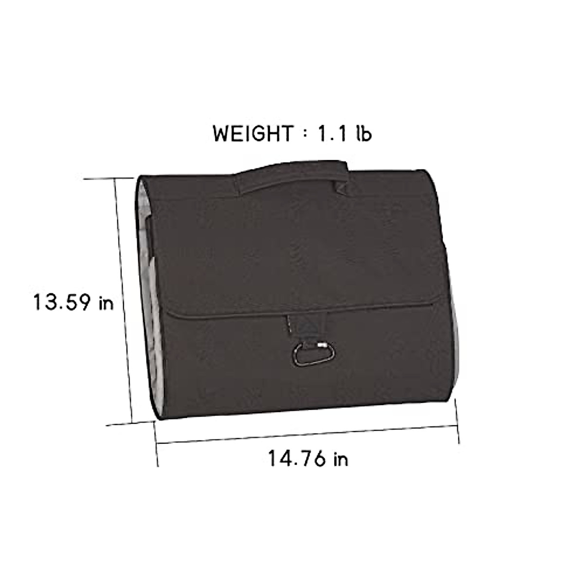 SenYang Multi Purpose Vacuum Cleaner Accessories Storage Bag,Hang Storage Bag for Vacuum Cleaner Tool Storage, Travel Carrying Protective Case for Airwrap Styler or Tool Accessories (Black)