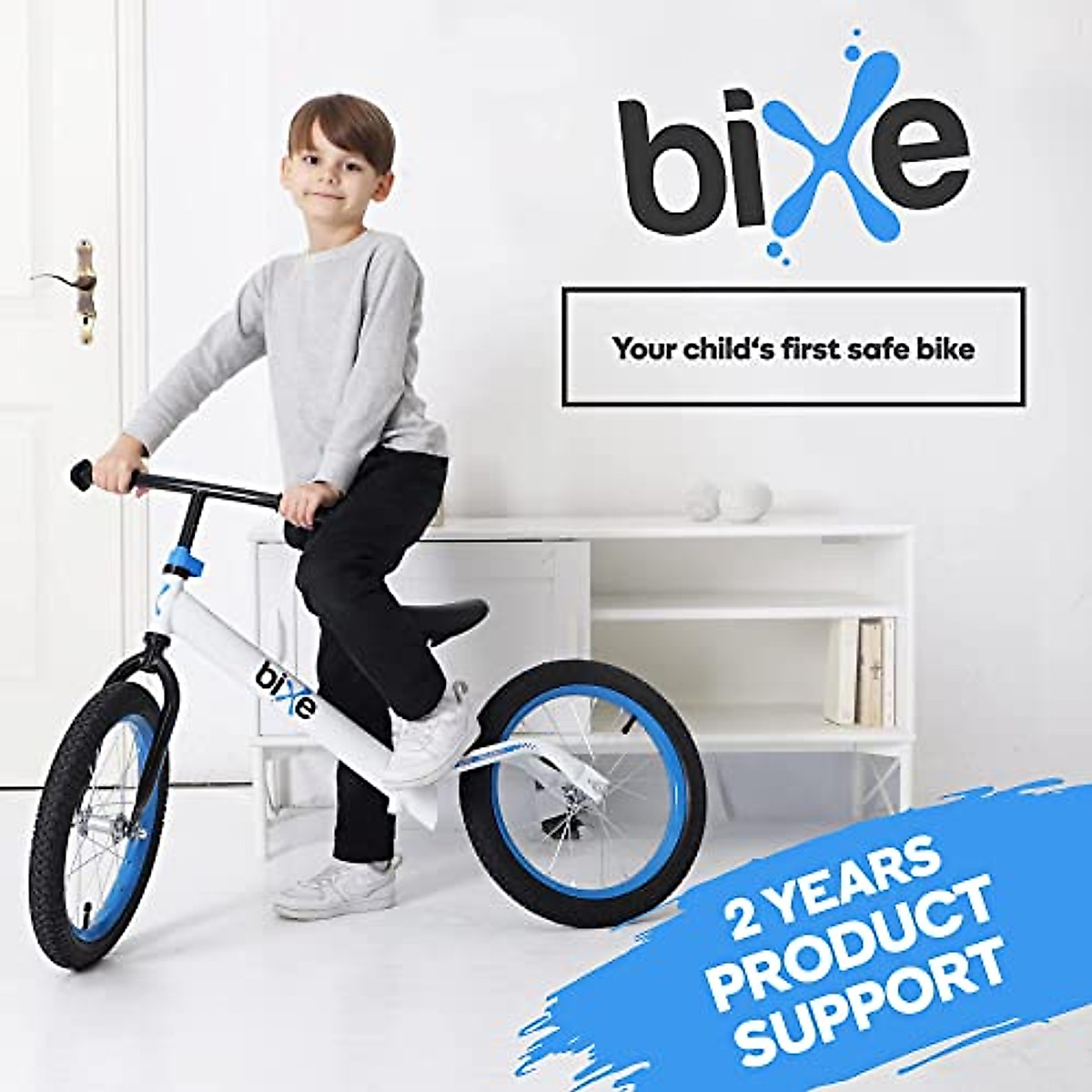 Bixe Balance Bike: for Big Kids Aged 4, 5, 6, 7, 8 and 9 Years Old - No Pedal Sport Training Bicycle | 16inch Wheel