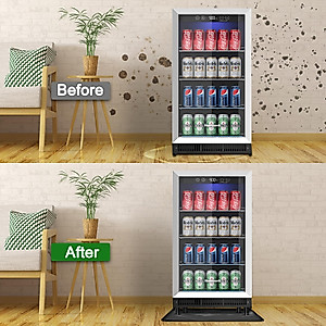 Mini Fridge Silicone Mat with Raised Edge, 24"x 24" x 0.8" Mini Fridge Mat for Mini Fridge Freezer Protect From Appliance Leaks Water Spills, Under Refrigerator Mat Easy to Clean (Black)