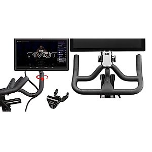 TFD The Pivot for Peloton Bikes + TFD Cell Phone Bike Mount - Expandable Sides Phone Holder for Bike | 360° Movement Monitor Adjuster - Easily Adjust & Rotate Your Peloton Screen | Peloton Accessories