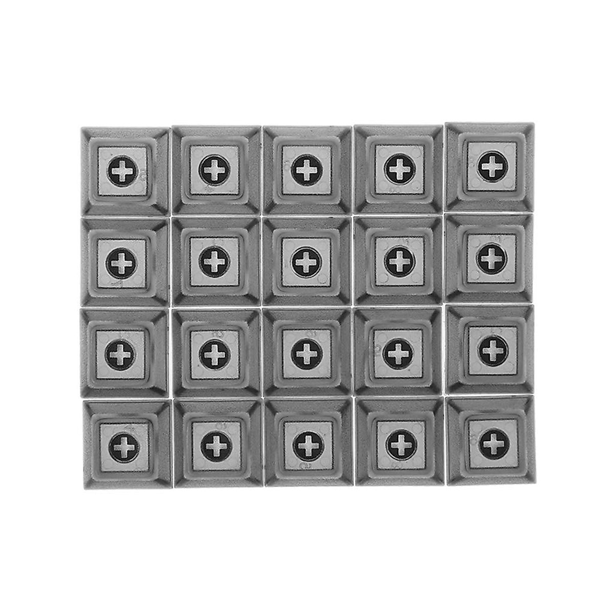 Y-QUARTER PBT Keycaps DSA 1u Blank Printed Keycaps for Gaming Mechanical Keyboard,Suit for Game Lover Gifts, Multicoloured, one size
