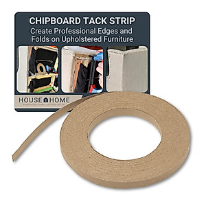 House2Home Upholstery Tack Strip, 1/2 Inch x 10 Yard Roll, Great for Making Professional Edges on Furniture, Couch, Chair, and Sofa, Includes Instructions