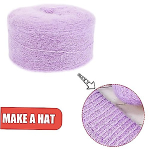 TEHAUX Yarn Knitting for Scarf Knitting Thread Crochet Thread DIY Crochet Yarn Thick Yarn Knitting Supplies Yarn for Crafts Simple Yarn Soft Hair Row Crochet Supplies Ball of Yarn Wool