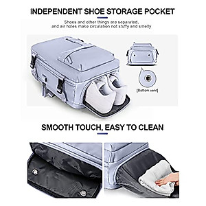 VGCUB Large Travel Backpack,Carry on Backpack for Women Men Airline Approved Gym Backpack Waterproof Business Laptop Daypack,Purple With Toiletry Bag