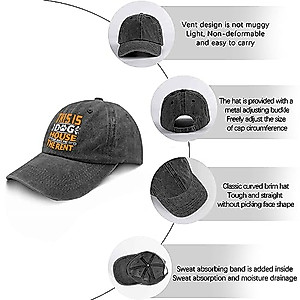 Sun hat This is Dog House we just Pay The Rent Sun hat for Men Gym hat Gifts for Dad Sun Hat