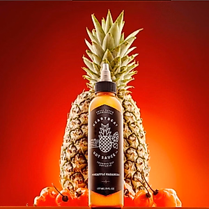 Heartbeat Hot Sauce- Pineapple Habanero, 6 oz- Small Batch & Handmade, Vegan, Preservative Free
