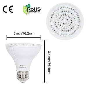 XIUBE 120V LED RGB SPA Light 12W Color Bulb for Hot Tub/Inground SPA/Underwater Swimming Pool PAR20 E26 Base Replace up to 100W-300W Pentair & Hayward Fixtures Remote Switch Control