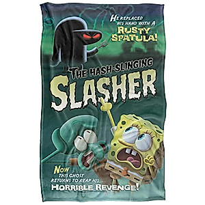 Spongebob Blanket, 36"x58" Hash Slinging Slasher Silky Touch Super Soft Throw Blanket