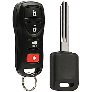 Car Key Fob Keyless Entry Remote with Ignition Key fits KBRASTU15 4-Btn