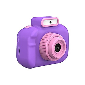 Leutsin Upgrade Kids Selfie Camera,Digital Camera for Kids Toy Gift, 4800 W Front and Rear 1080P HD Children's Digital Camera, Video and Games, with Flashlight, 800mah Battery (Purple)