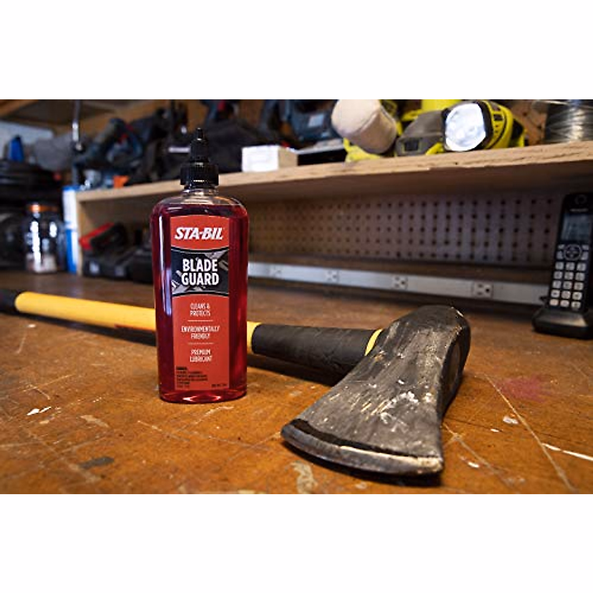 STA-BIL Blade Guard - Premium Blade Lubricant, Helps Maintain Blade Edge, Will Not Harm Plants, Protects Against Rust and Corrosion, Safe for Use On Gas and Electric Equipment, 12oz (22503), Orange