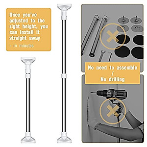 Feeloco Undermount Sink Brackets, 2 Pack Adjustable Sink Support Legs - Sink Support Frame Suitable for Kitchen and Bathroom Sink - (19.6-31.5 in (50-80 cm))