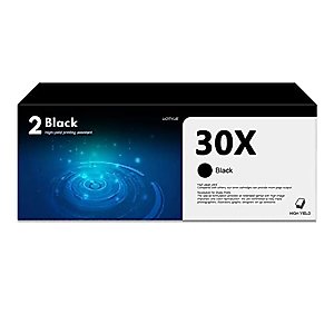 30X Black High-Yield Toner Cartridge (2-Pack) - UOTYE Compatible 30X CF230X High Yield Toner Replacement for HP Pro M227fdw M203dn M203dw M203d MFP M227sdn M230sdn M230fdw M227fdn M227d Printer