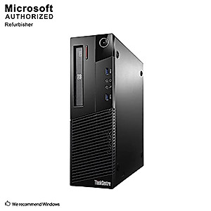 Lenovo ThinkCentre M83 Small Form Business High Performance Desktop Computer(Intel Core I5-4570 3.2G,16G RAM DDR3,240G SSD+500GB HDD,DVD,WiFi, Windows 10 Professional) (Renewed)