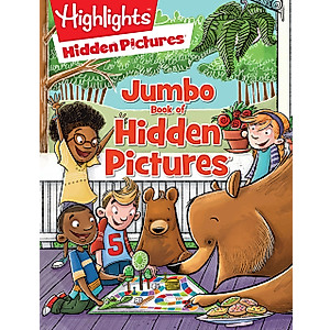 Jumbo Book of Hidden Pictures: Jumbo Activity Book, 200+ Seek-and-Find Puzzles, Classic Black and White Hidden Pictures Puzzles, Highlights Puzzle Book for Kids (Highlights Jumbo Books & Pads)