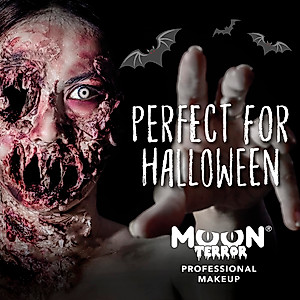 Moon Terror - Pro FX Spirit Gum - 1.69fl oz - SFX Make up for Halloween, Glue Adhesive Fix, Body Glue for Prosthetics Glitter Jewels Hair Wigs Special Effects Make up