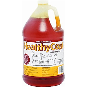 HealthyCoat Goat Formula Supplement: Gallon. Skin, Coat, Body Condition, Allergies, Immune System, Milk Production
