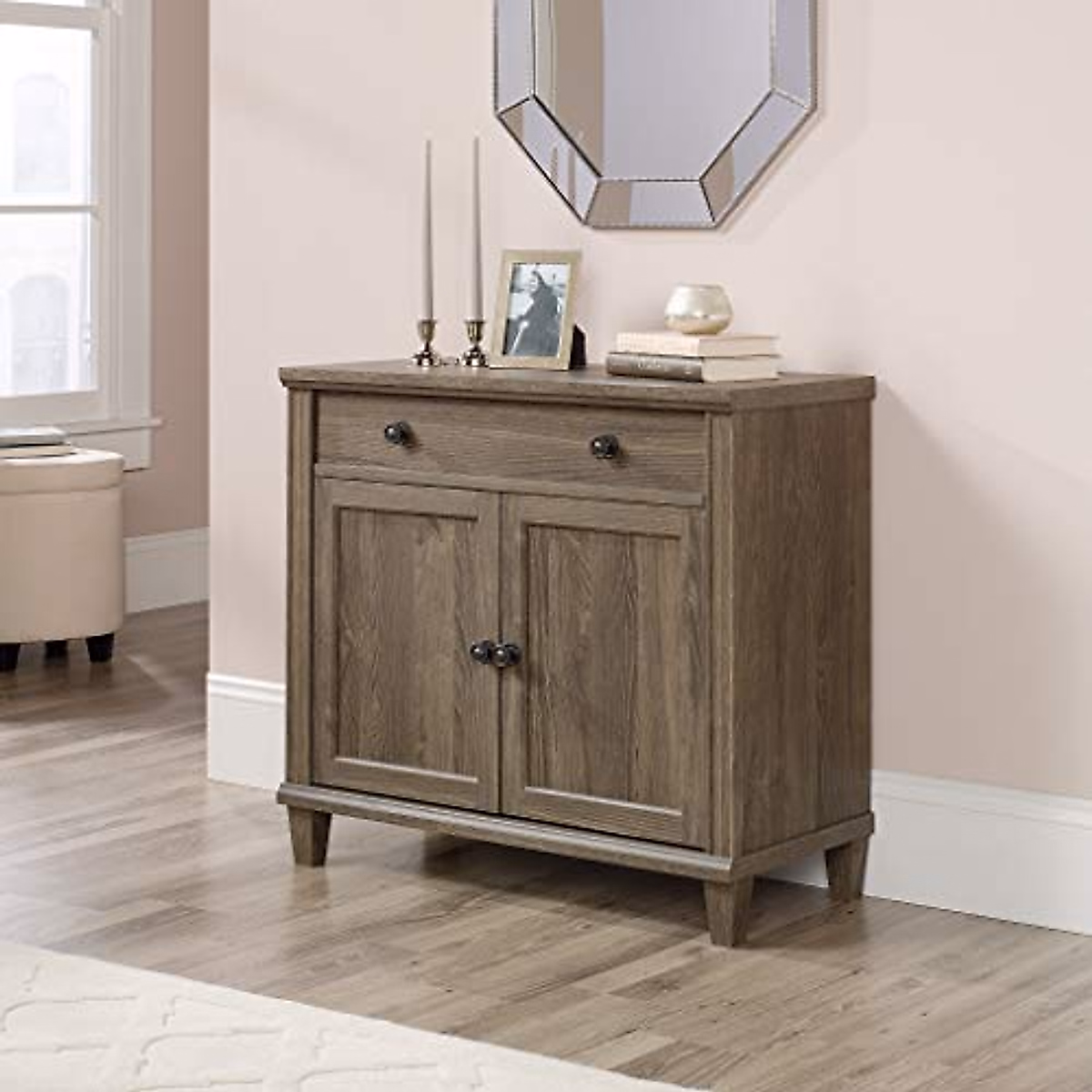Sauder Hammond Library Base, L: 32.87" x W: 15.04" x H: 30.0", Emery Oak Finish