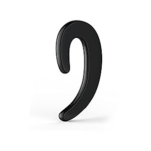 Open Air Ear Bone Conduction Headphones Wireless Single Earbud with Earhooks Bone Conducting Earphones Gym Sport Running Workout Ear Bud Comfortable Bluetooth Earpiece for Small Ear Canals Black