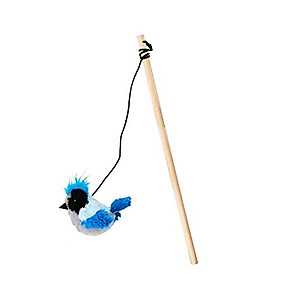 SPOT Ethical Pet Songbird Teaser Wand Interactive Cat Toys, Assorted Designs,52132