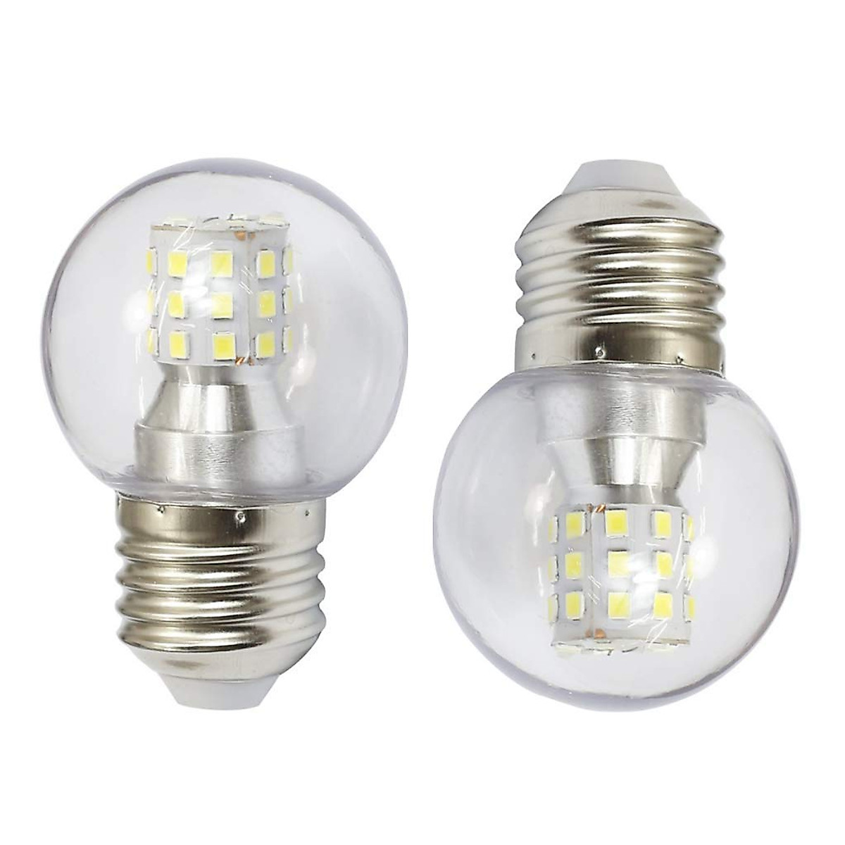 A15 LED Bulb G45 7W Mini Globe LED Bulb LED Candelabra Bulb for Ceiling Fan Decorative Lights, E26/E27 Medium Base,7W(60W Equivalent),AC85-265V,Not Dimmable,Warm White 3000K,6 Pack