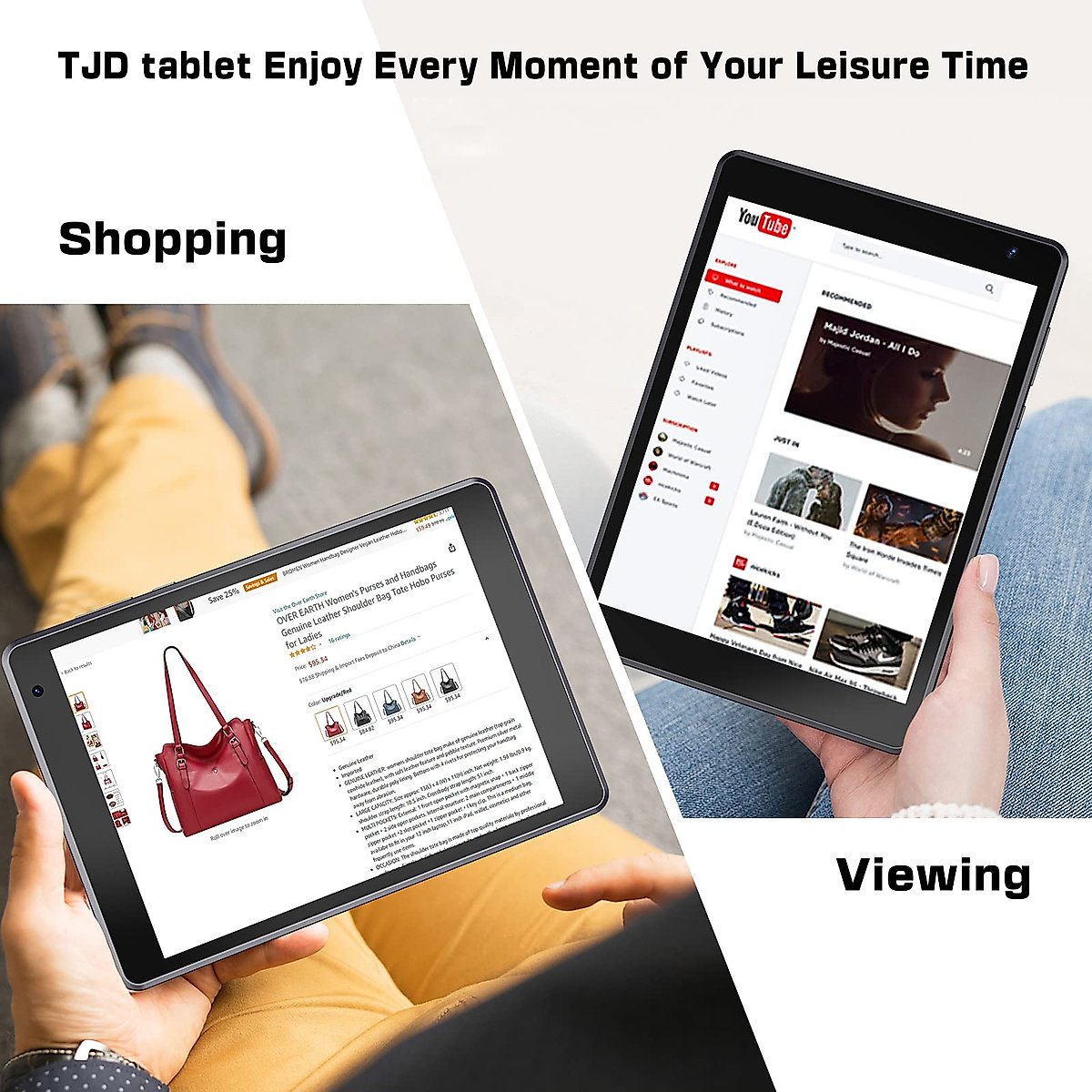 Android 12 Tablet 7.5 inch, Tablets Computer 64GB Storage 512GB Expandable, Quad-Core Processor, PS FHD 1440x1080 Resolution Display, Google GMS Certified Smart Tablet/WiFi (Black)