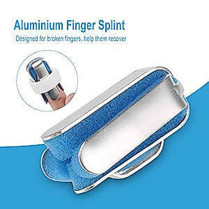 3 Sizes Aluminium Finger Hand, Thumb Stabilizer Lightweight Thumb Brace Support Thumb Sprains Recovery Injury Pain Bending Deformation