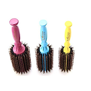 Round Brush, Boar Bristle Hair Brush for Women, Hair Straightening Brush or Curling Brush for Blow Dry, best Hair Dryer Brush and Best Hair Products. Large (70mm) by The Power Styler