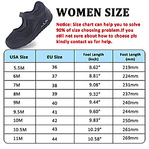 Women's Comfortable Working Nurse Shoes Non-Slip Adjustable Breathable Walking Buffer Fitness Casual Nursing Orthotic Lightweight Shoes US/8 Aa-Black
