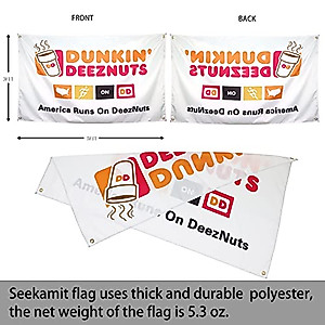 Seekamit Meme flag Cool Flags Banner 3x5Ft Funny Flags for College Dorm Room Guys Man Cave Bedroom Wall Frat