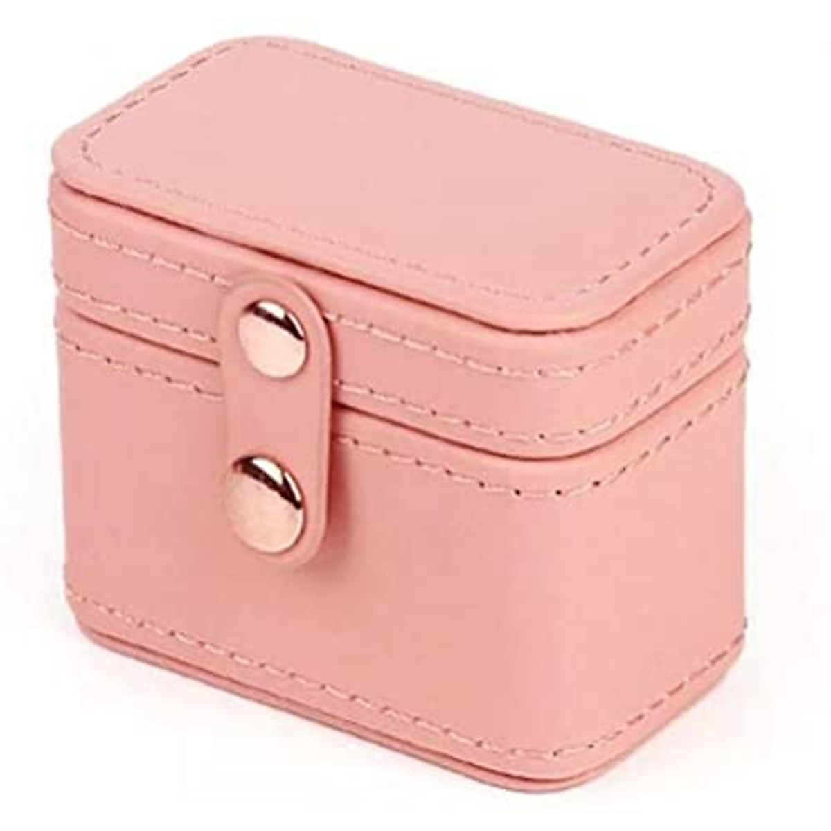 ZZYINH AN207 Portable Fresh Simple Ear Stud Jewlery Box Small Earrings Ring Multi-Function Jewelry Box Small Jewelry (Color : Pink)