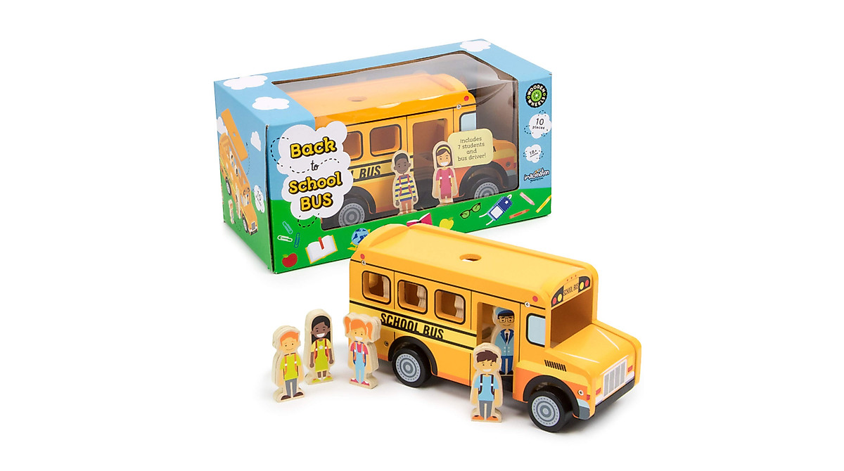 Imagination Generation School Bus Play Set for Kids