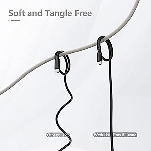 Weduda 60W USB C to USB C Cable 6ft, Soft Silicone USB 2.0 Type C Fast Charging Cable for MacBook Pro 2020, iPad Air 5, iPad Mini 6, Samsung Galaxy S21/Note 10, Huawei, Switch, PS5, Pixel, LG (Black)