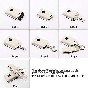 TAIKOO Smart Key Fob Cover Case for Volvo XC90 XC60 XC40 S60 S90 V60 T5 T6 T8 Car Key Case Cover Accessories (Intelligent keys [White])