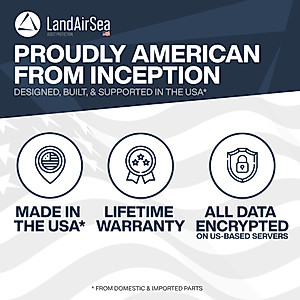LandAirSea 54 GPS Tracker (Premium Edition) - Long Battery, Magnetic, & Waterproof. Global GPS Tracker for Vehicles. Made in The USA from Domestic & Imported Parts. Subscription is Required.