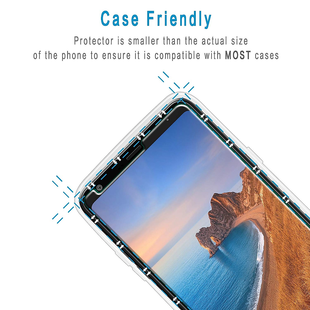 HPTech [2-Pack] Designed For LG Stylo 5, Stylo 5 Plus and Stylo 5X Tempered Glass Screen Protector, Easy to Install, Bubble Free