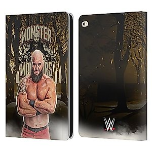 Head Case Designs Officially Licensed WWE Portrait Braun Strowman Leather Book Wallet Case Cover Compatible with Apple iPad Air 2 (2014)