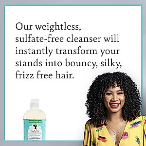 Camille Rose Coconut Water Curl Cleanse, Sulfate Free Hydrating Shampoo, with Coconut, Castor, and Rosemary Oils, for Soft Bouncy Curls, 12 oz