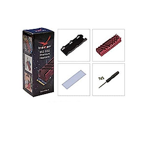 Digifast M.2 2280 SSD Premium Heatsink - Red