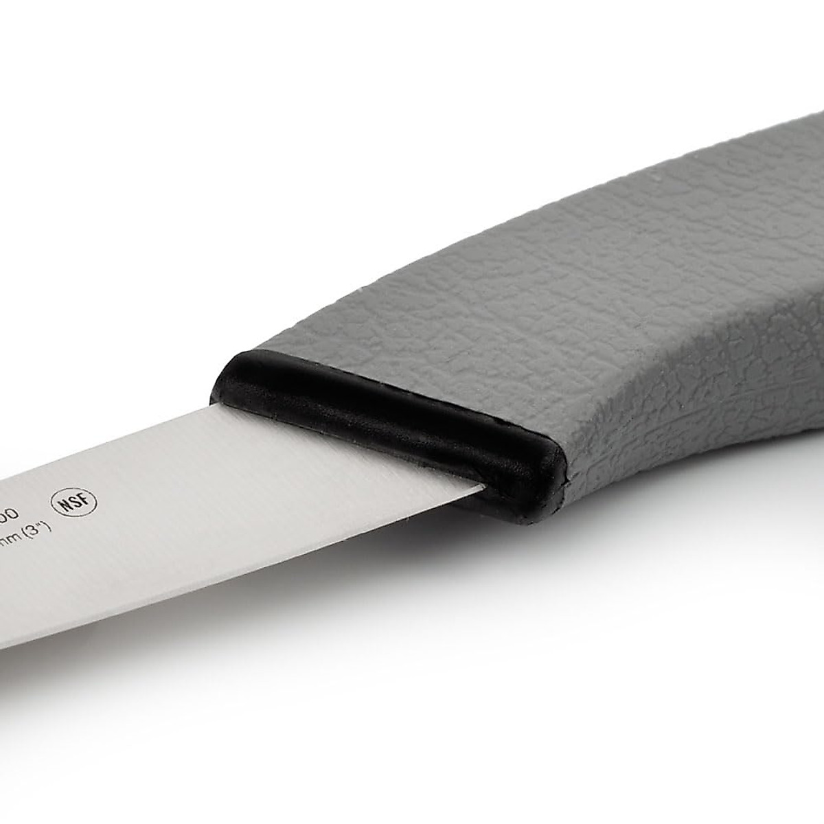 ARCOS Paring Knife 3 Inch Stainless Steel. Professional Kitchen Knife for Cut, Peel and Clean Food. Ergonomic Polyoxymethylene Handle and 80 mm Blade. Series Colour Prof. Color Grey.