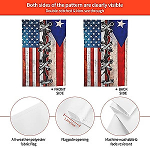 Afusvoe Cool Puerto Rico Puerto Rico Garden Flag House Decoration Outdoor Decorations