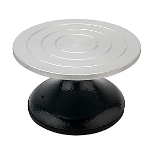 Ceramics Pottery Sculpting Wheel with Non-Skid Rubber Boot Heavy Duty Cast Iron Metal Construction Turntable with Ball Bearings (7 Inch)