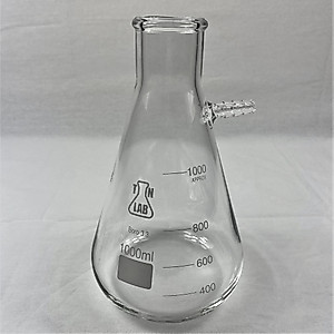 Filter Flask Borosilicate Glass Vacuum Filtering Flask 1,000ml 1L