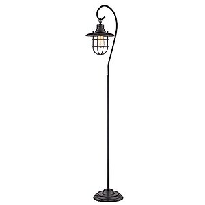Lite Source Floor Lamps Ls-81456D/Brz Lanterna Ii Floor Lamp, Dark Bronze 58.5" x 9" x 13"