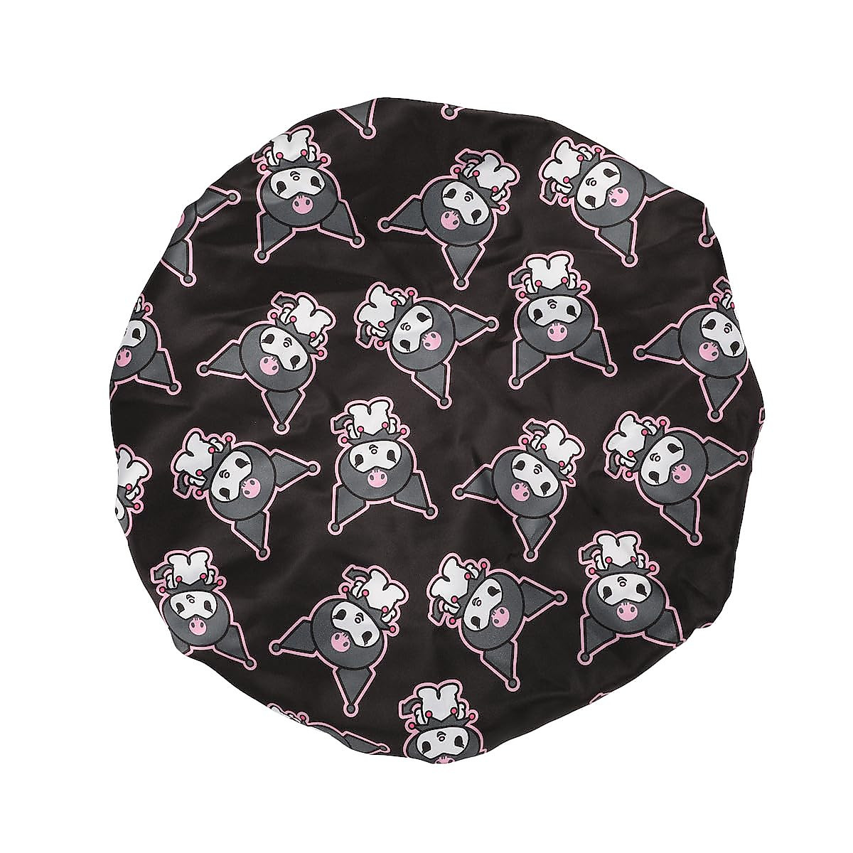 Bioworld Kuromi Character All-Over Print Reversible Sleep Bonnet Multicolor