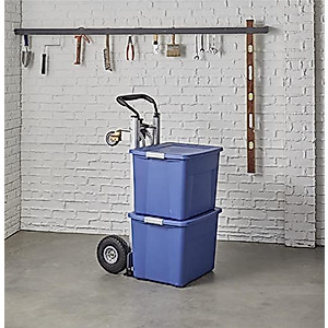 COSCO 12243ASB1E 3-in-1 Folding Series Hand Truck Platform Cart with Flat-Free Wheels, 800 lb/1000 lb Capacity, Aluminum/Black