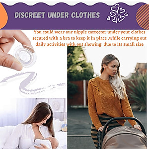 Breastfeeding Nipple Shield Enhancer Pair - Nip Puller Enhancer for Flat Shy and inverated Nipple Corrector Latch Assist I Inverted Flat Shy Nipples I Nursing Mother - Corrector Guard Protector