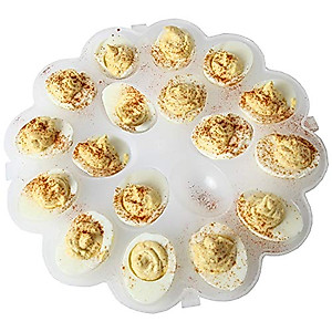 Trenton Gfits Deviled Egg Tray | Durable Plastic | SafelyTransport Perfect Deviled Eggs | Holds Up To 18 Deviled Eggs