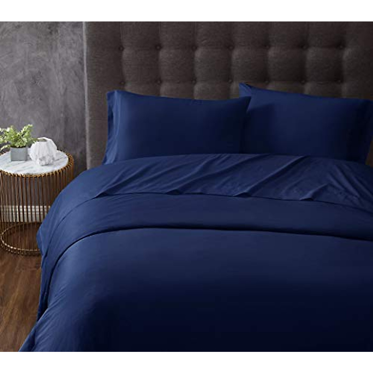 Truly Calm Antimicrobial Navy Twin XL 3 Piece Sheet Set, SS3829NVTX-4700