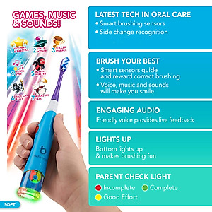 BriteBrush™ - GameBrush™ - The Interactive Smart Kids Battery Powered Toothbrush, 1 Count